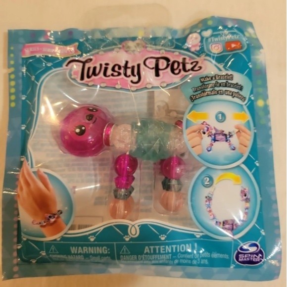 Toys | Twisty Petz Glitter Pink Series 3 Figure Bracelet Sloth New Rare ...